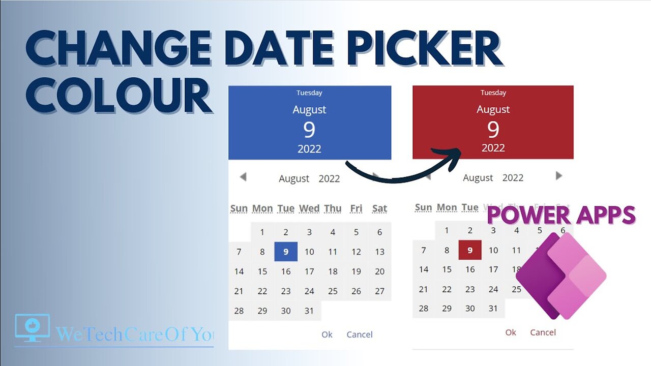 Change Date Picker Colour In Powerapps