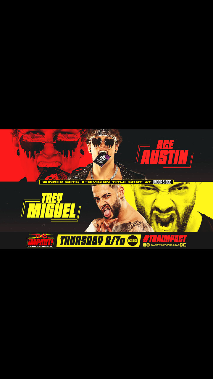 Trey Miguel vs. Ace Austin: X Division Showdown! #shorts