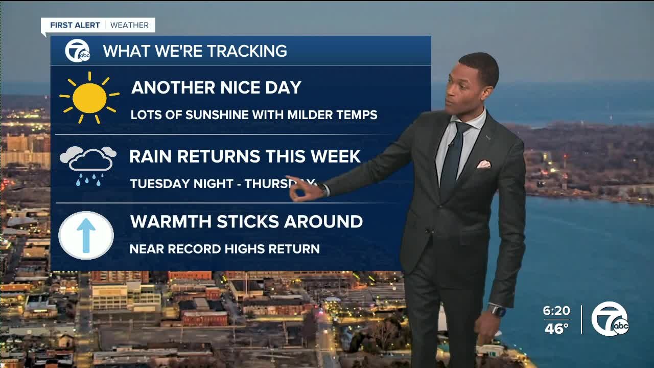 Nice weather to start the week