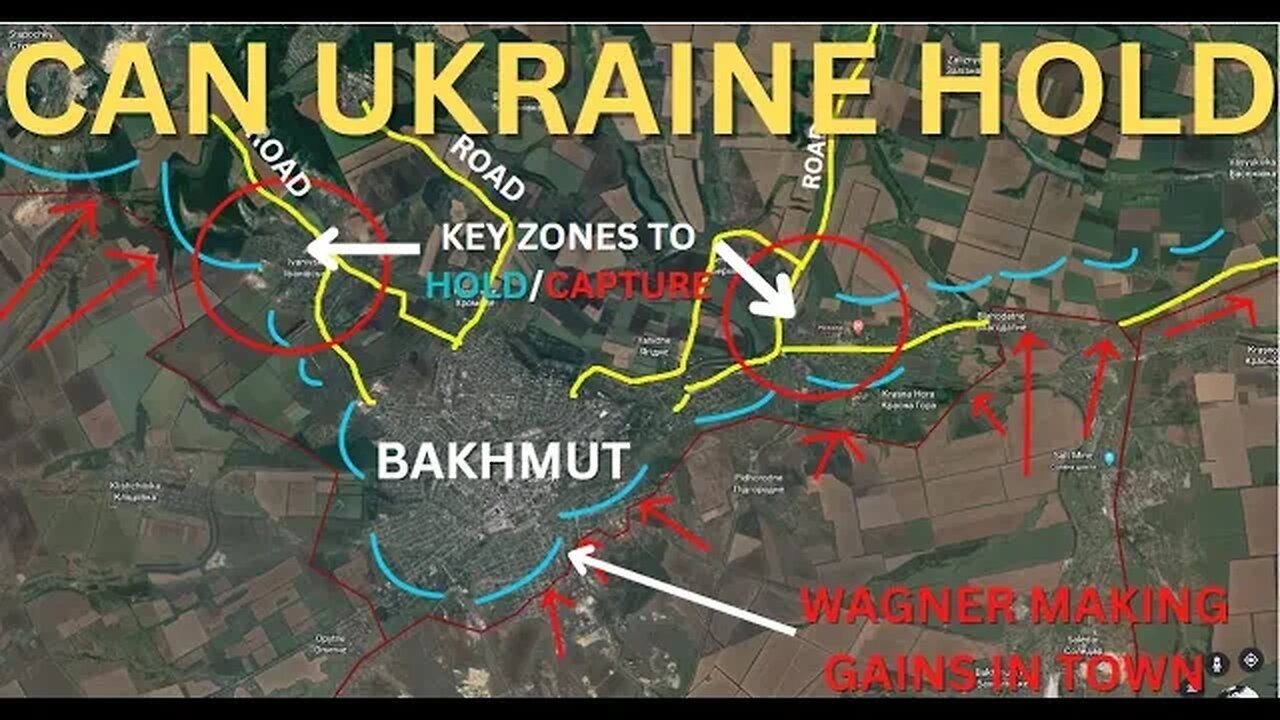 UKRAINE WAR MAP | Bakhmut "not yet encircled" - Rybar | Bad Weather ...