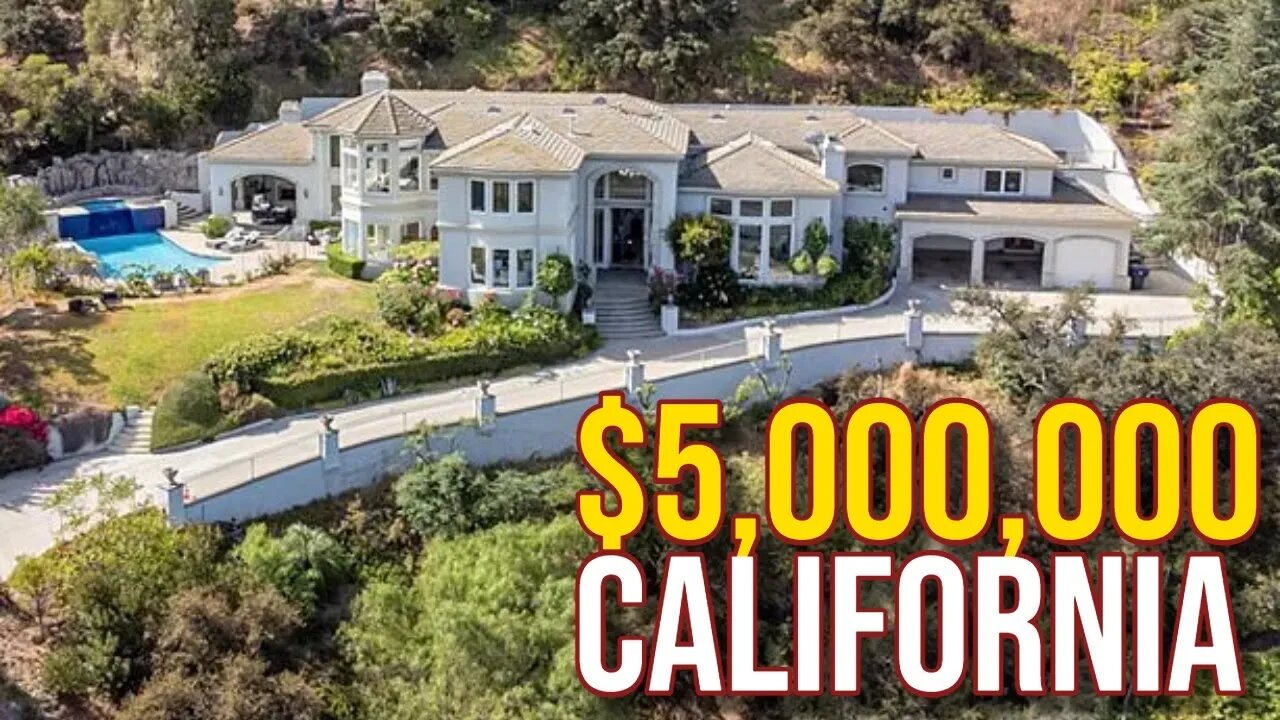 Touring $5,000,000 California Mega Mansion