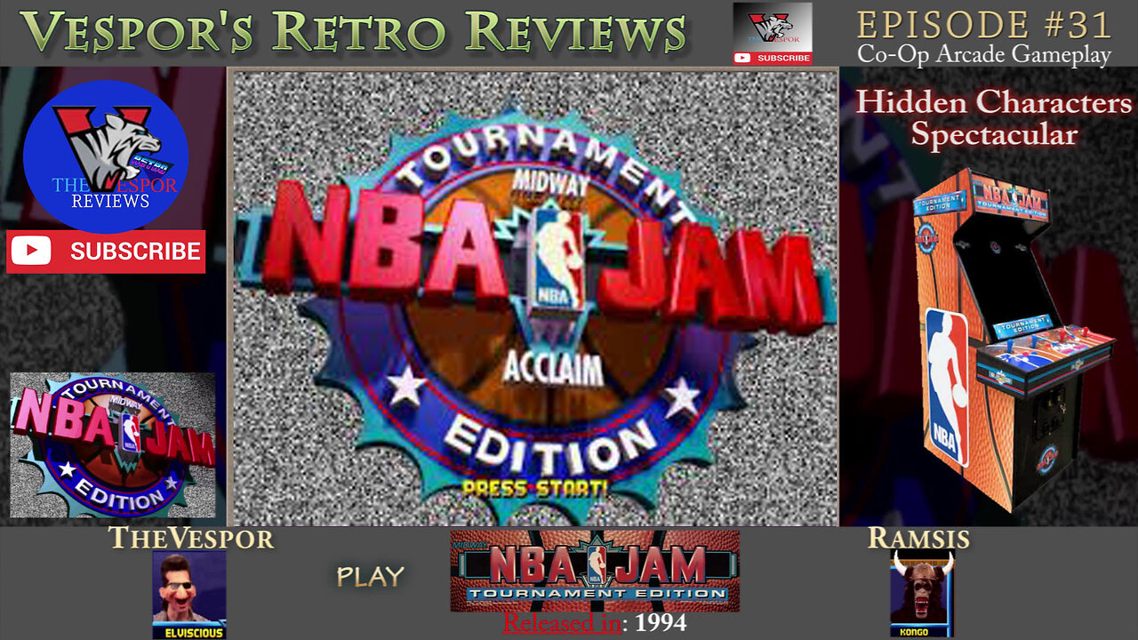 Retro Arcade Gameplay | NBA Jam TE - Arcade - Let's Play - | Hidden ...