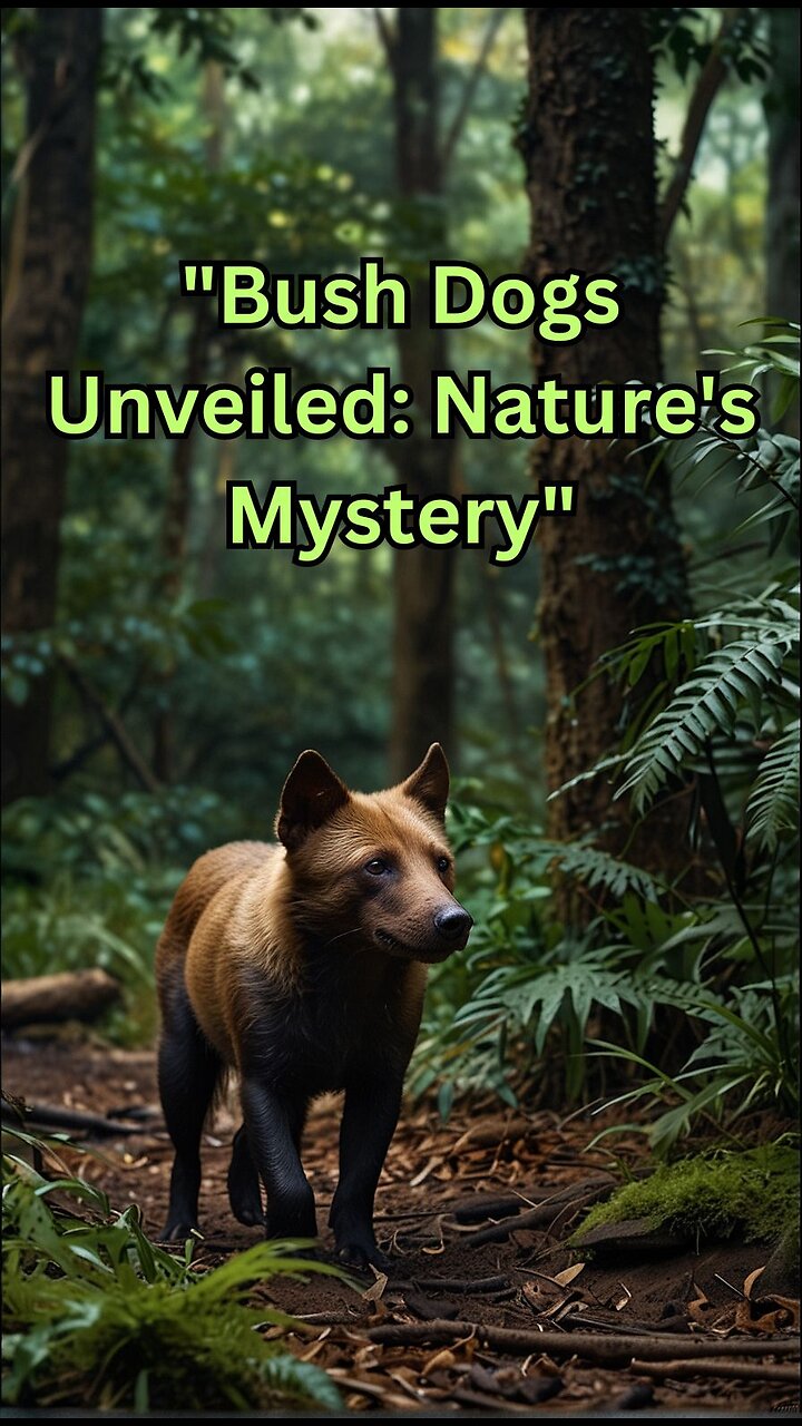 "Meet the Bush Dog: Nature's Elusive Hunter"