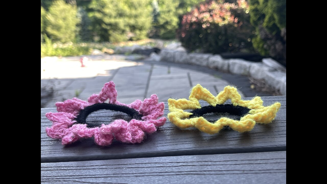 Handcrafted sunflower scrunchie idea’s for beginners #crochet #craft # ...