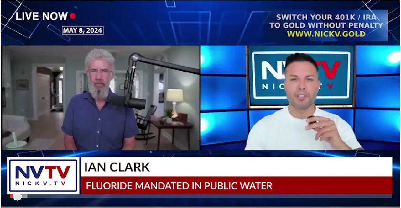 Ian Clark Discusses Fluoride Mandated In Public Water with Nicholas ...