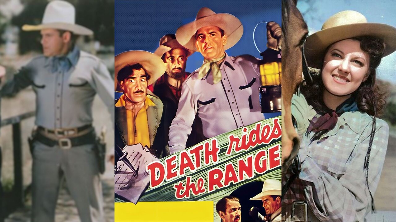 DEATH RIDES THE RANGE (1939) Ken Maynard, Fay McKenzie & Ralph Peters ...