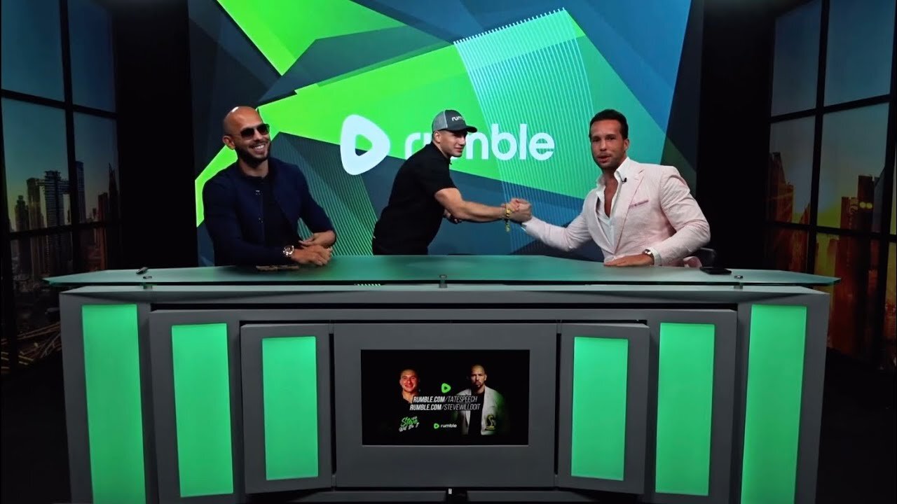 Andrew Tate and Tristan Tate receives Donald Trump's Rolex in Rumble HQ ...