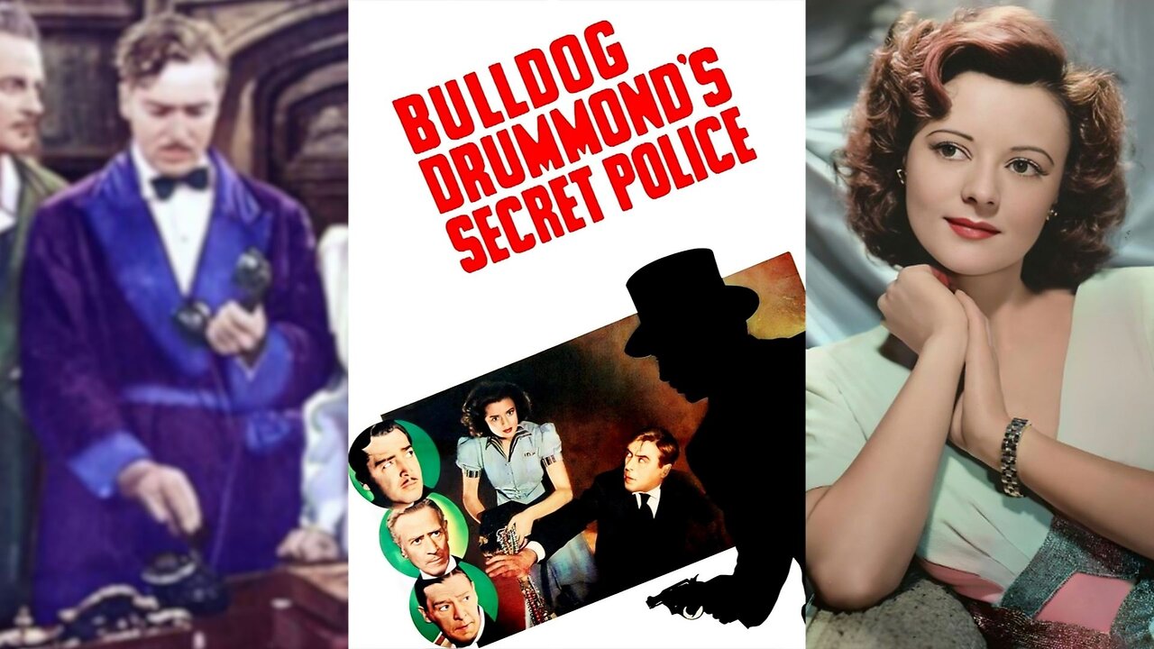 BULLDOG DRUMMOND'S SECRET POLICE (1939) John Howard & Heather Angel ...