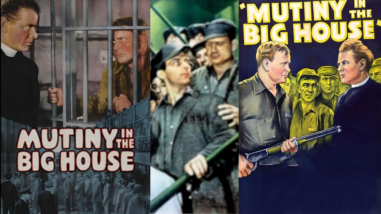 MUTINY IN THE BIG HOUSE (1939) Charles Bickford, Barton MacLane & Pat ...