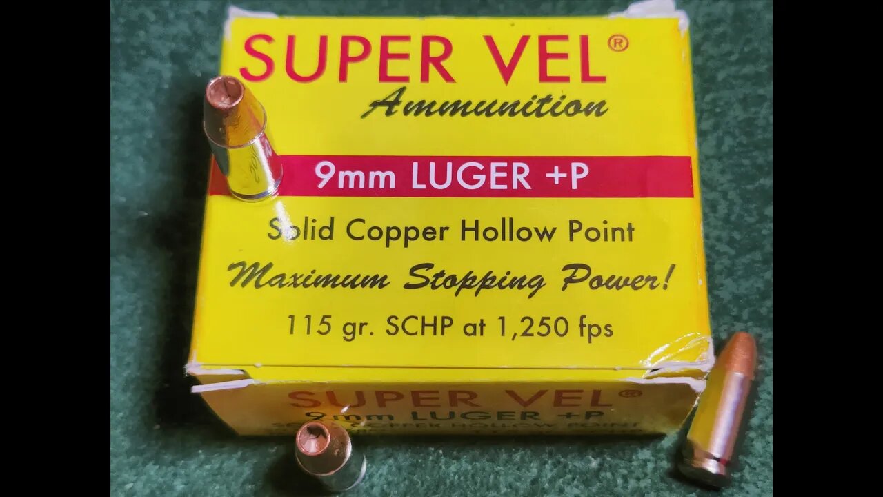 9mm Super Vel 115gr +P SCHP ~ How super is Super Vel? Sig Sauer P365 XL ...