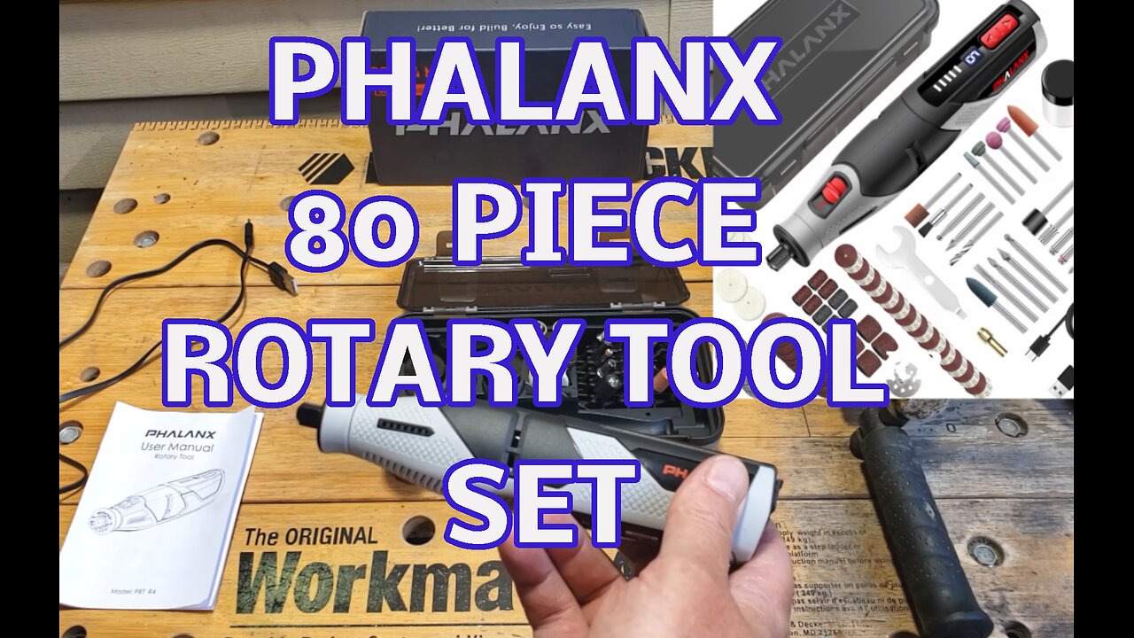 Phalanx PRT R4 4V Rotary Tool, 80 Piece Kit, Nice Case