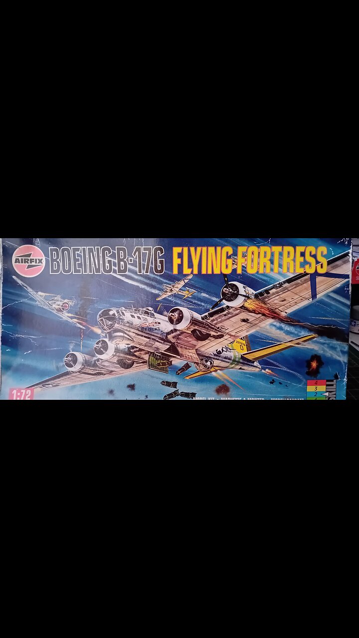 airfix old tool B 17 flying fortress then and now build part 1