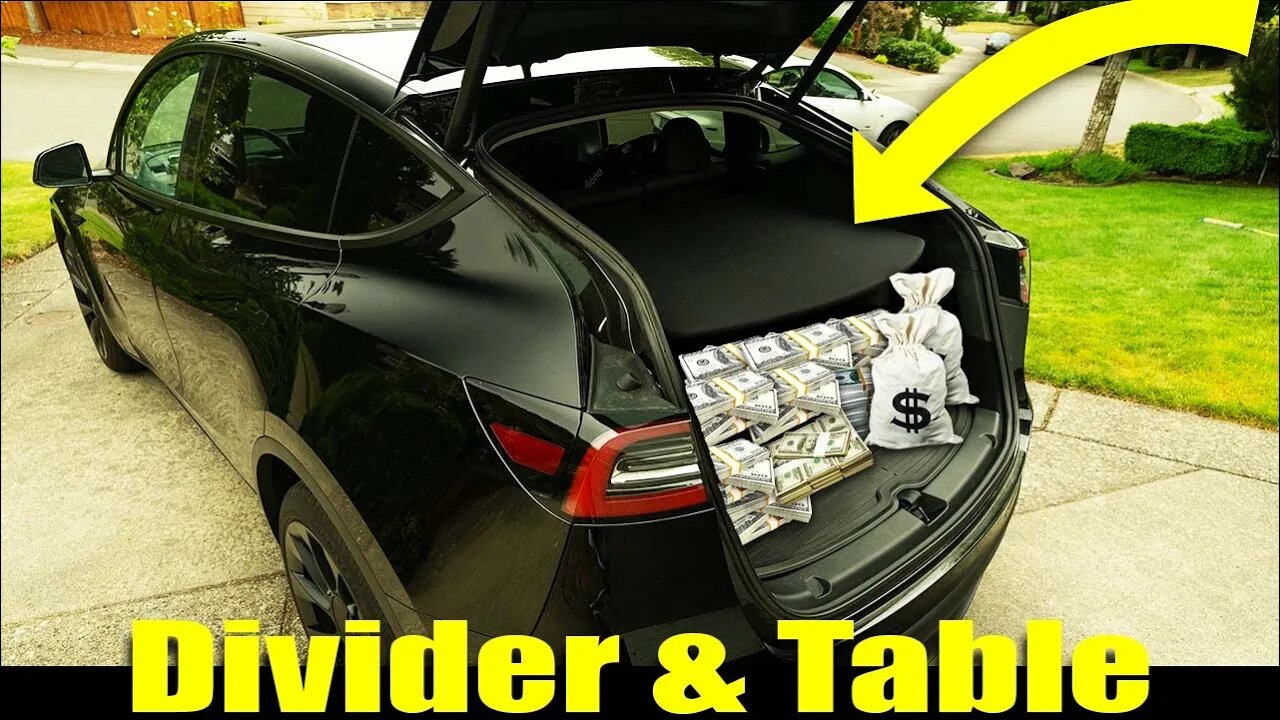 This Tesla Model Y Accessory Is A Must Have! // TEMAI Divider & Table