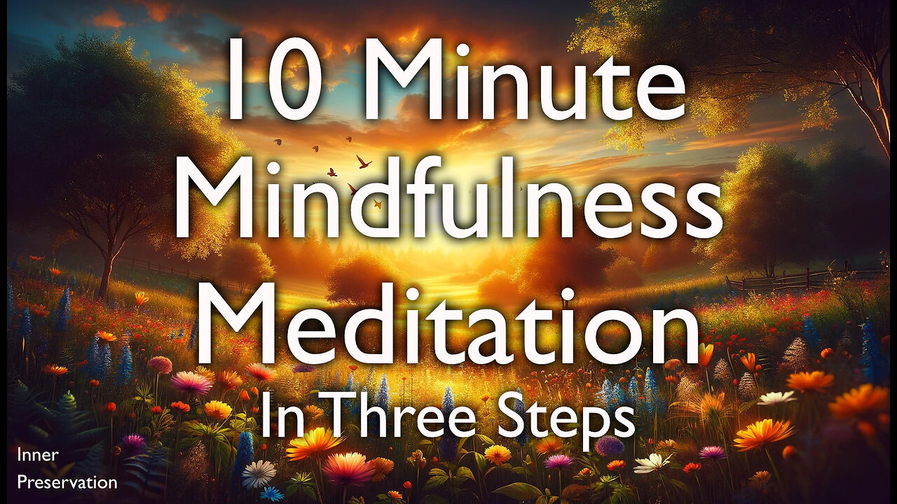 10 Minute Mindfulness Meditation - 3 Step Guided Meditation Exercise ...