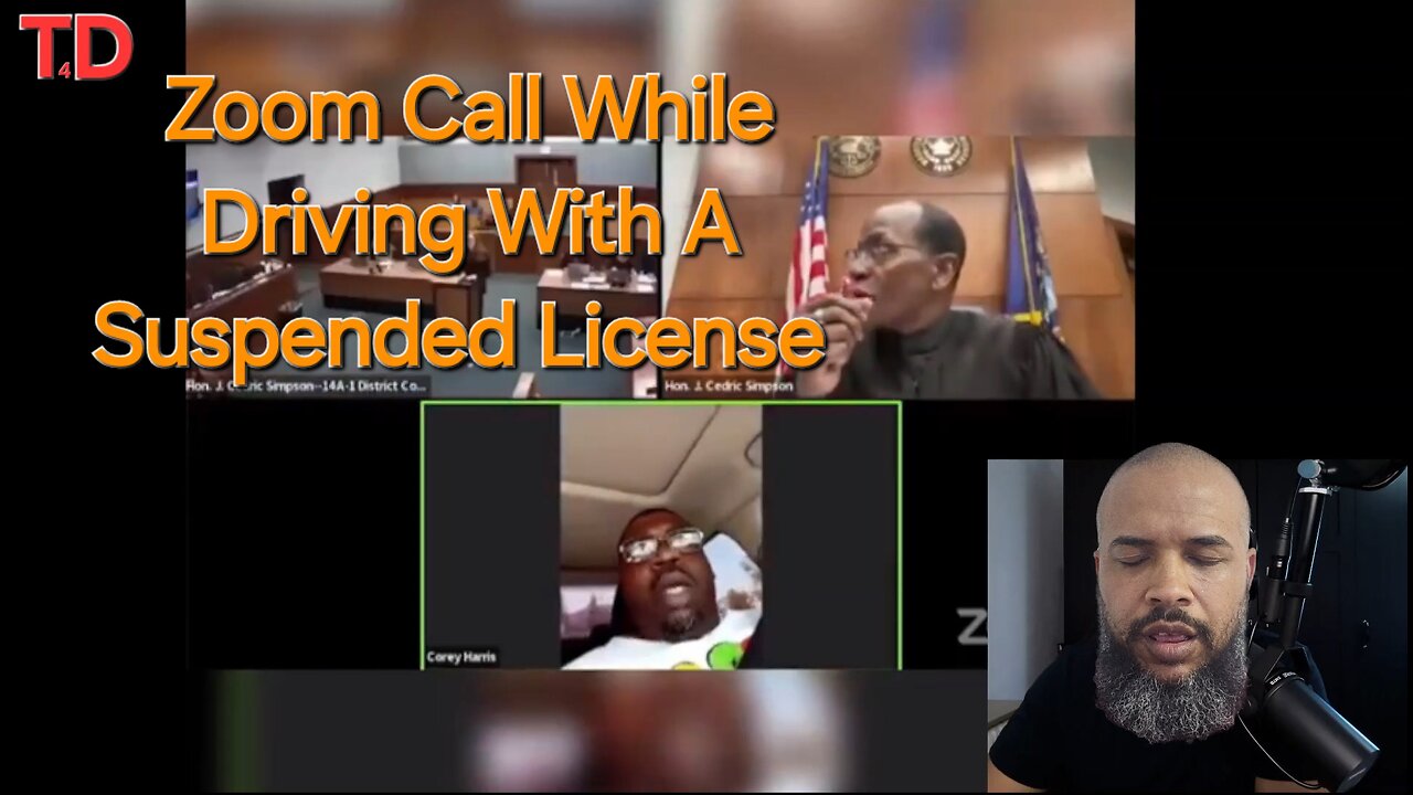 On A Zoom Call While Driving With A Suspended License