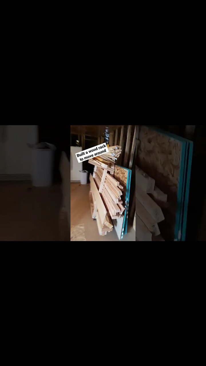 Built a wood rack