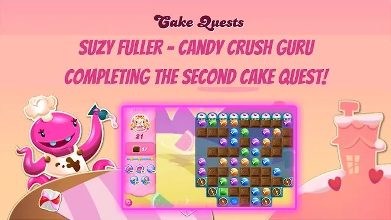 Continuing Cake Quest in Candy Crush Saga ... Collecting 2nd prize and ...