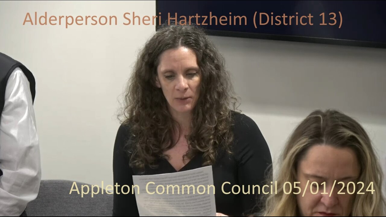 Alderperson Sheri Hartzheim's (District 13) Invocation At 05/01/2024 ...
