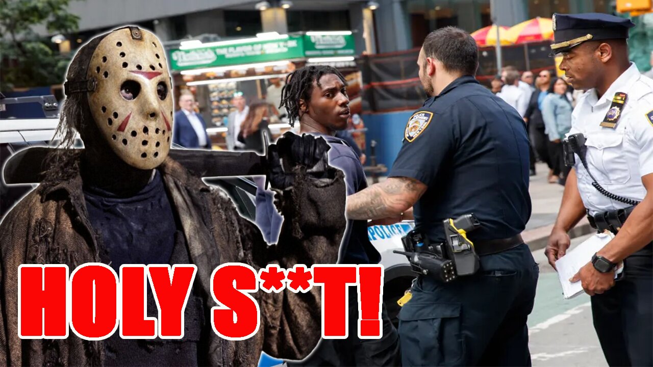 Times Square NIGHTMARE in New York! 3 Thugs SLASH a man in BRUTAL ...