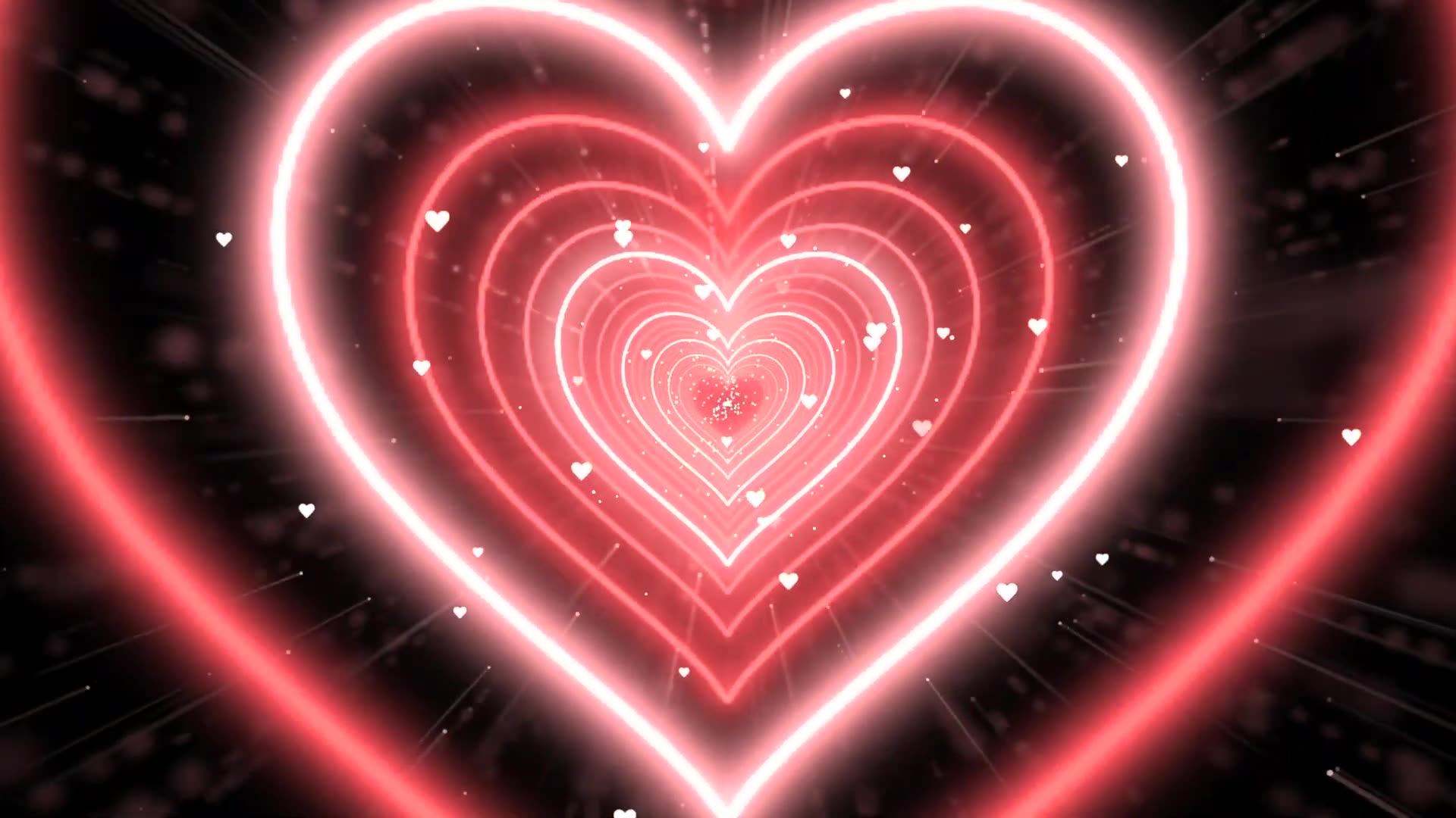 666. [4K] Heart Moving Background ️Red Heart