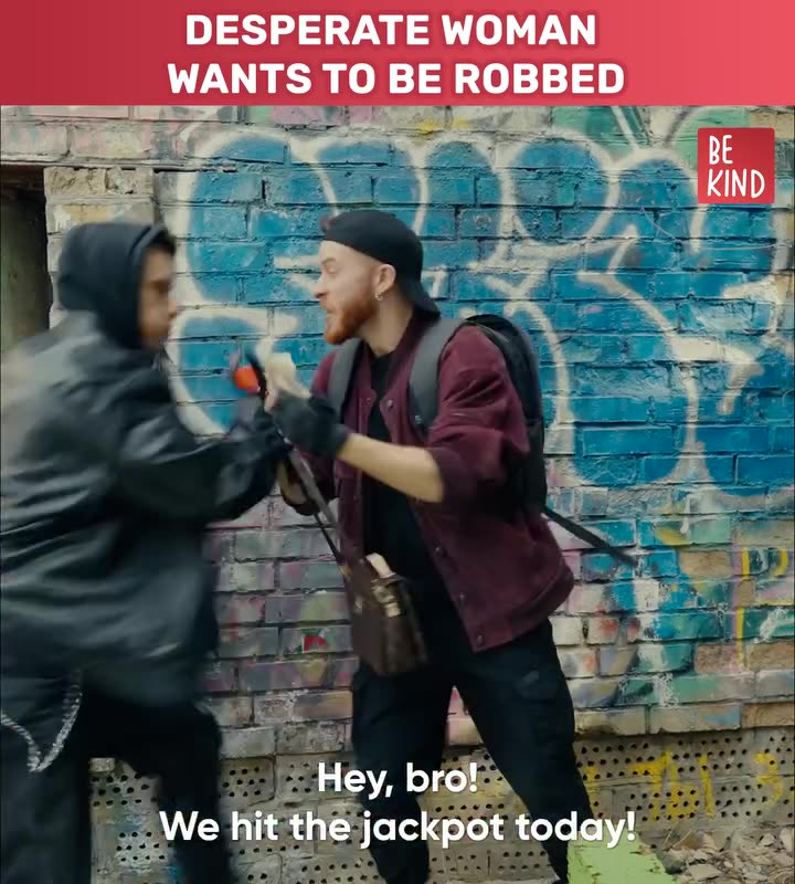 Desperate woman wants to be robbed