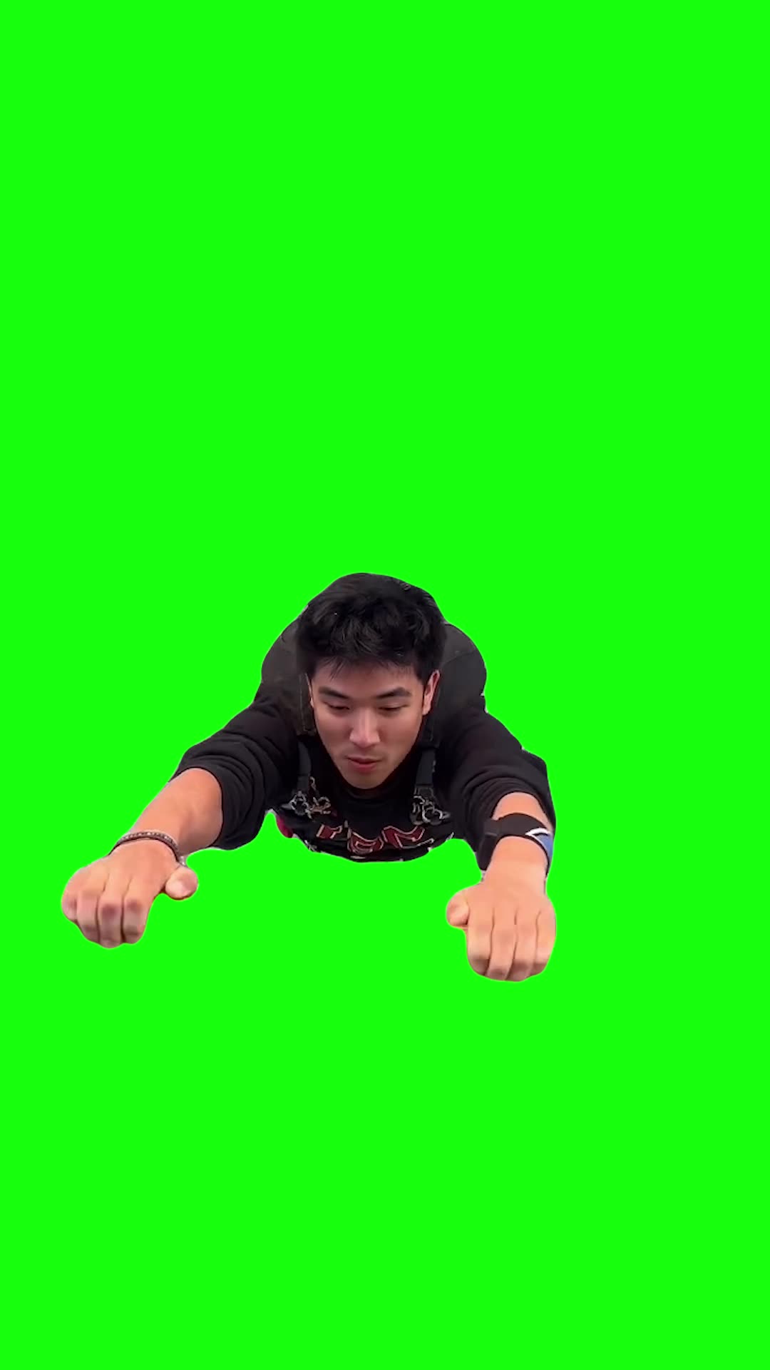 Man Falling | Green Screen