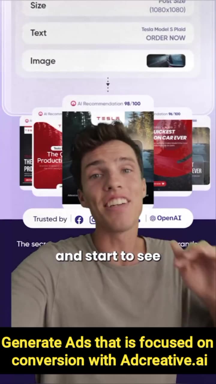 Generate Conversion Focused Ads creative using Adcreative.ai