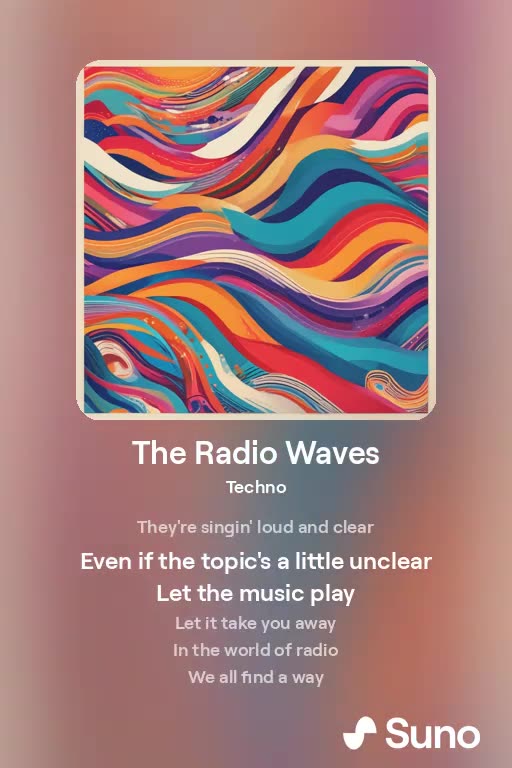The Radio Waves, Techno Music,🎶👏