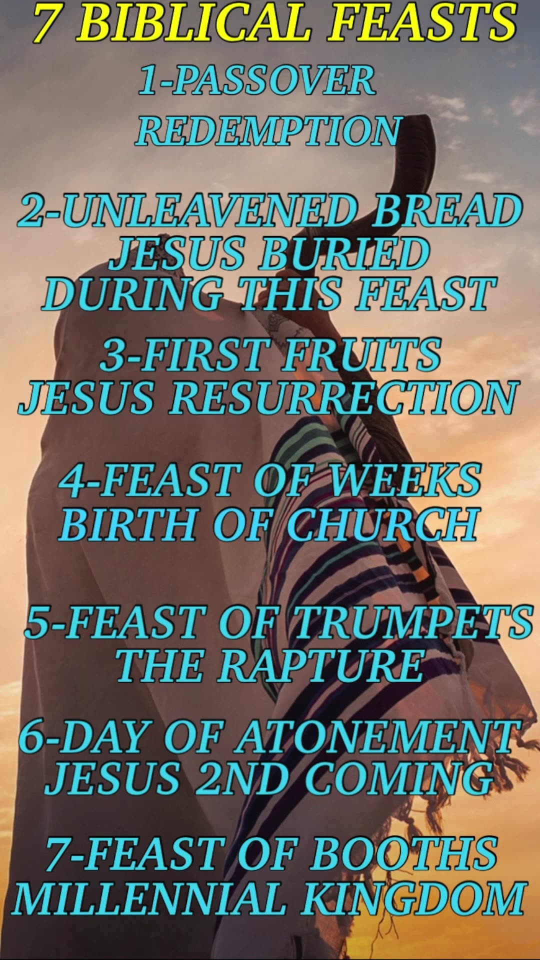 WHAT ARE THE 7 JEWISH FEASTS OF THE LORD?