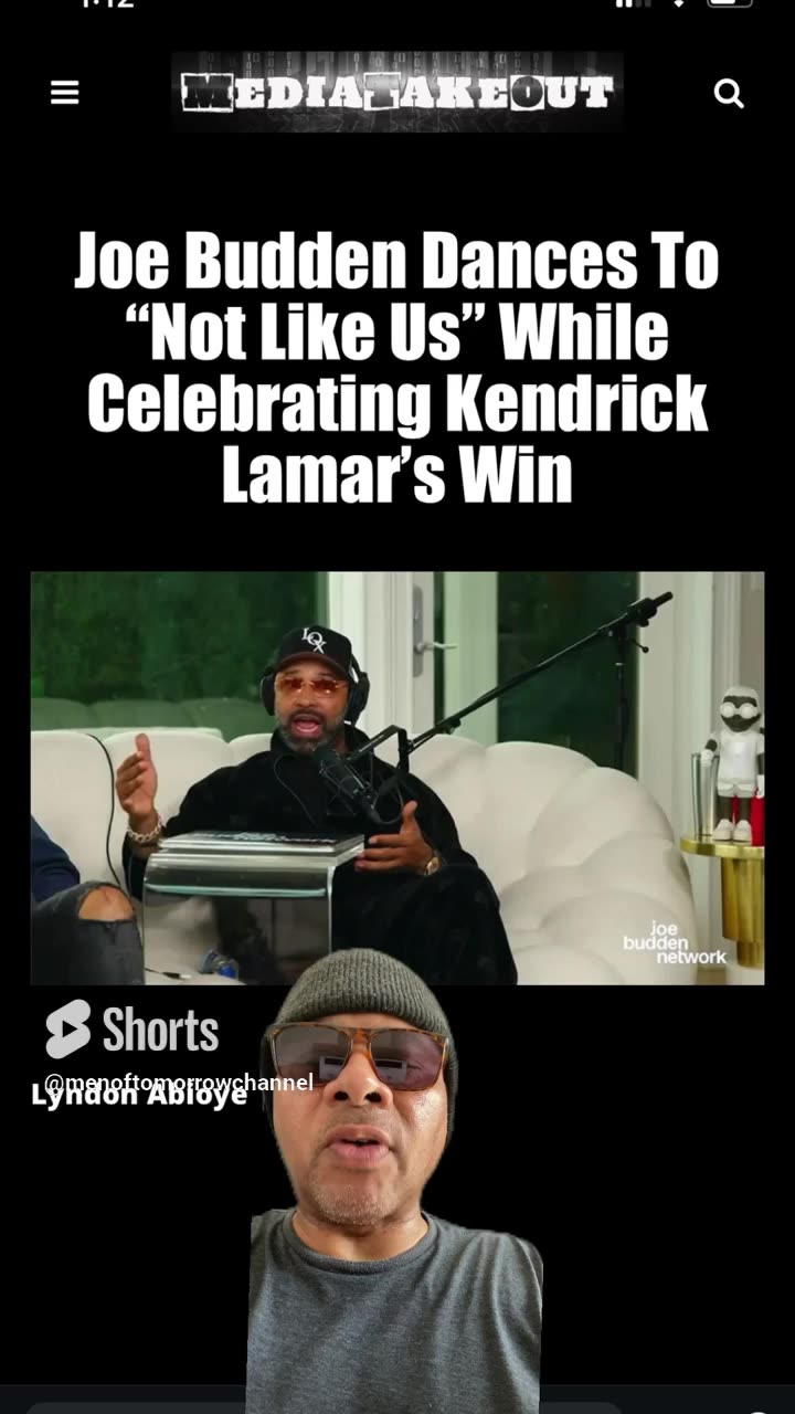 Joe Budden Celebrates Kendrick Win!!