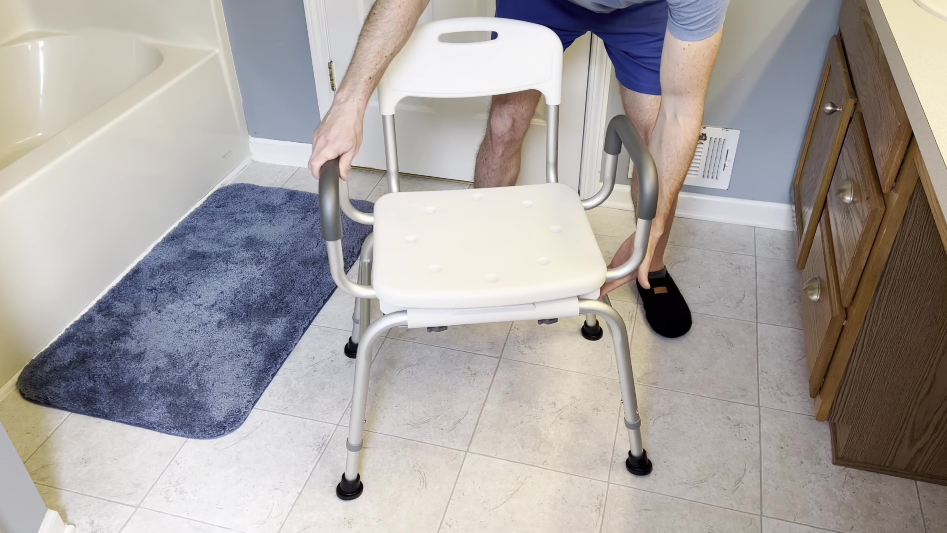 360⁰ Swivel Shower Chair, Heavy Duty Shower Chair for Bathtub for ...