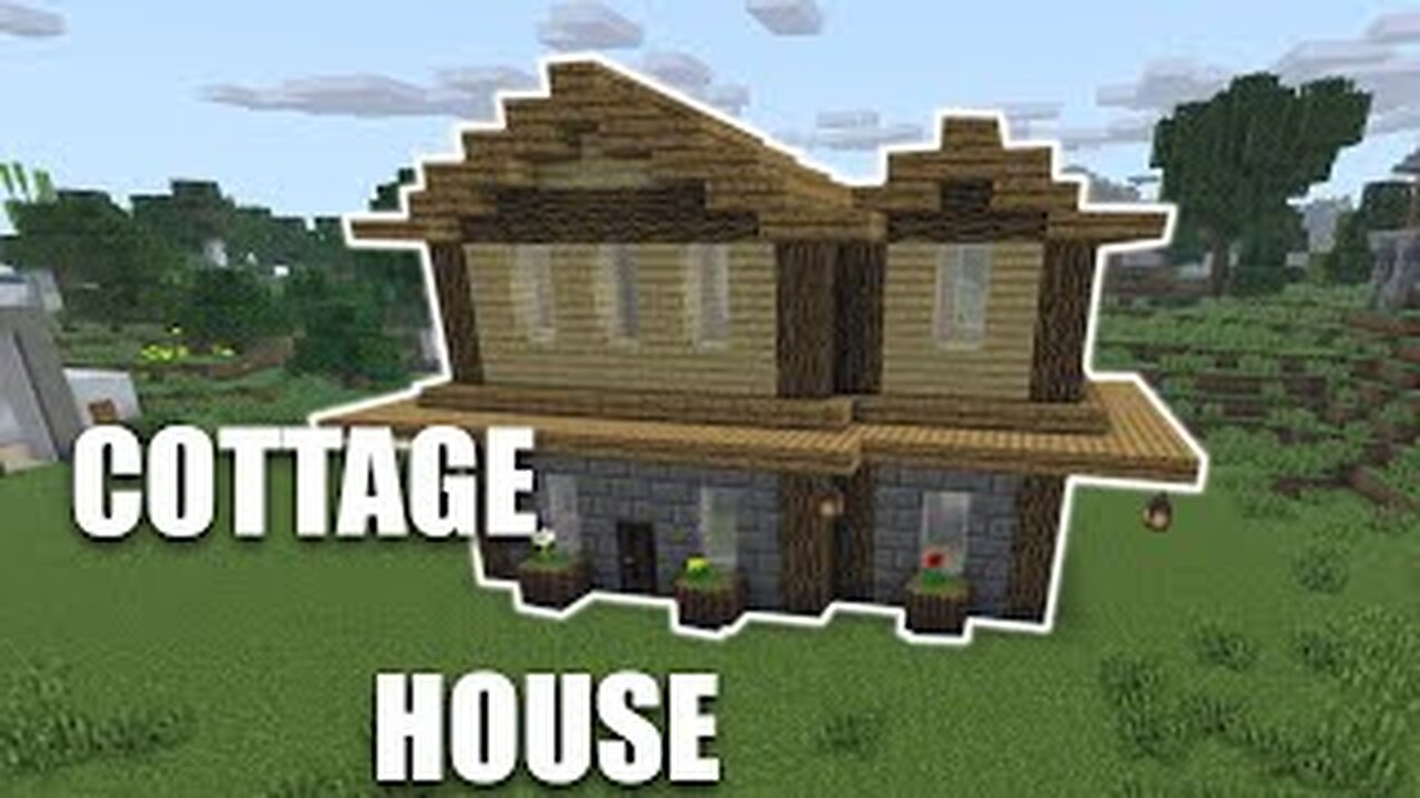 How to build a cottage house in minecraft (tutorial)