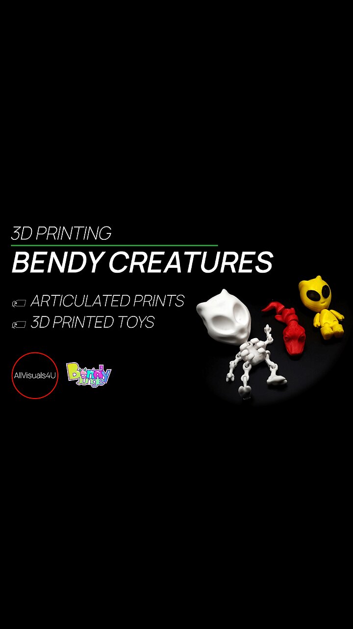 👽🦎 3 Awesome Bendable 3D Prints - Beautiful 3D Prints - 3D Printed Toys ...