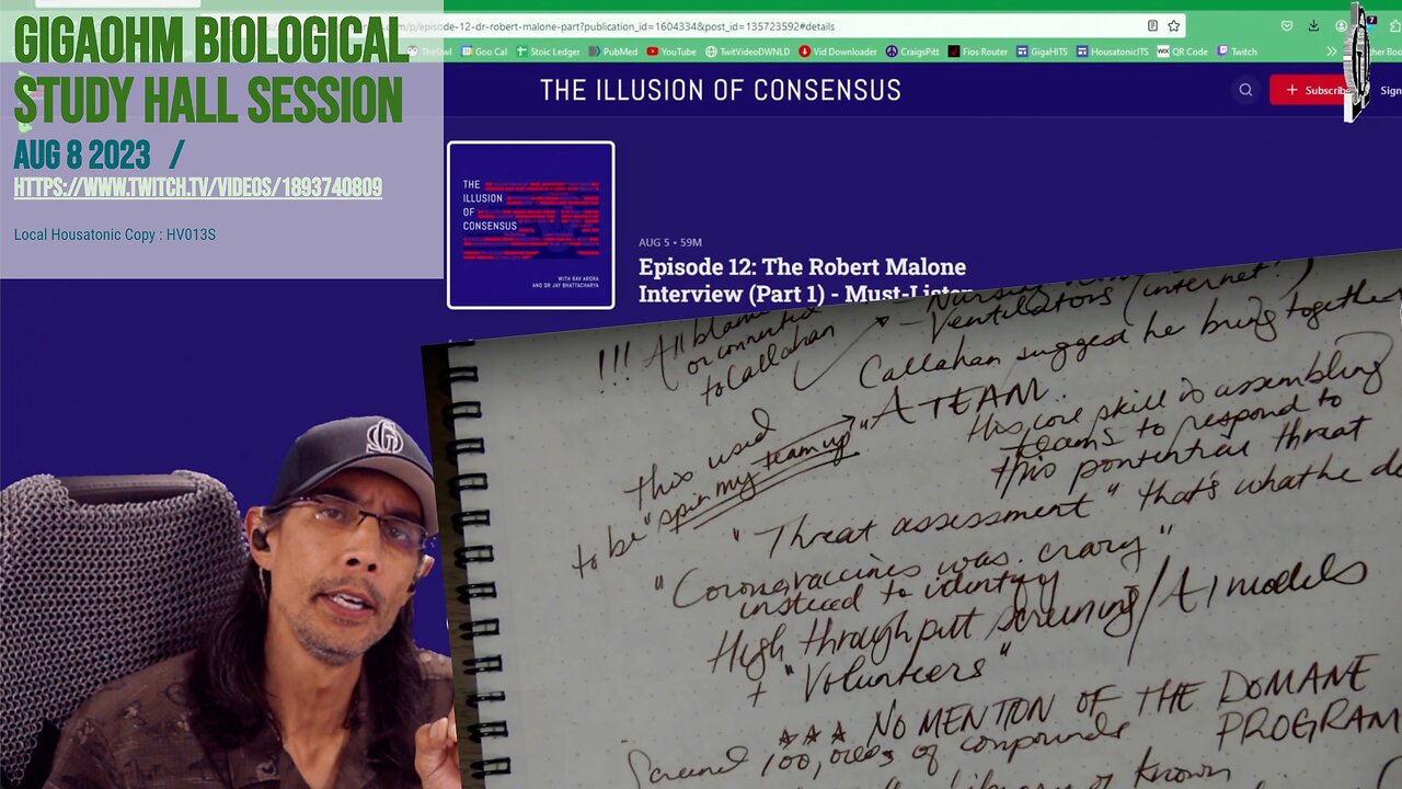 (Aug 08 2023) GigaOhm Biological (Jonathan J Couey) - "Jay Bhattacharya ...