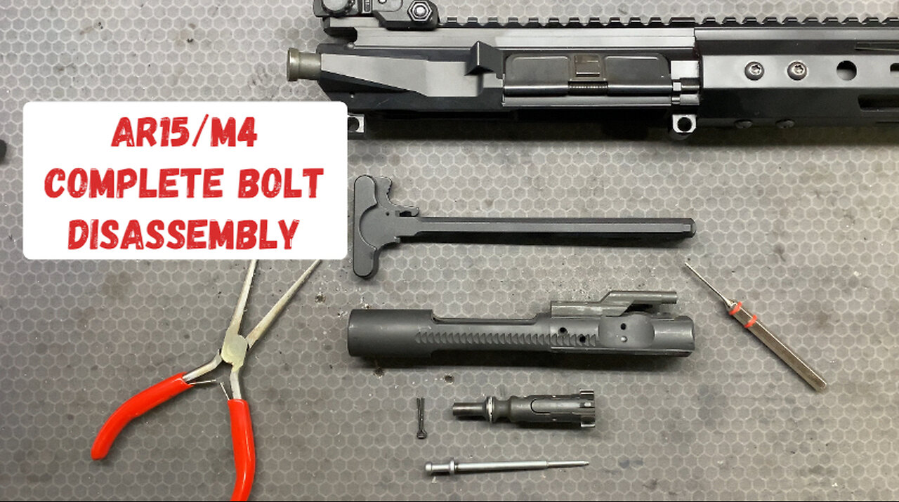 Step by Step AR15/M4 bolt disassembly