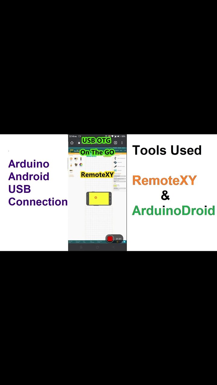 RemoteXY Control Arduino with USB Cable