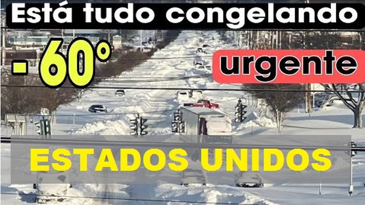 NEVASCA E FRIO EXTREMO NOS EUA - Cenas que lembram o filme "o dia ...