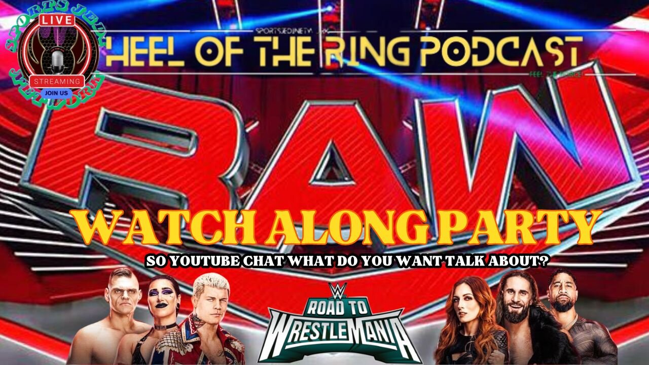 🟡WWE Monday Night Raw's Watch Along Party: Path to WrestleMania 40 Is ...
