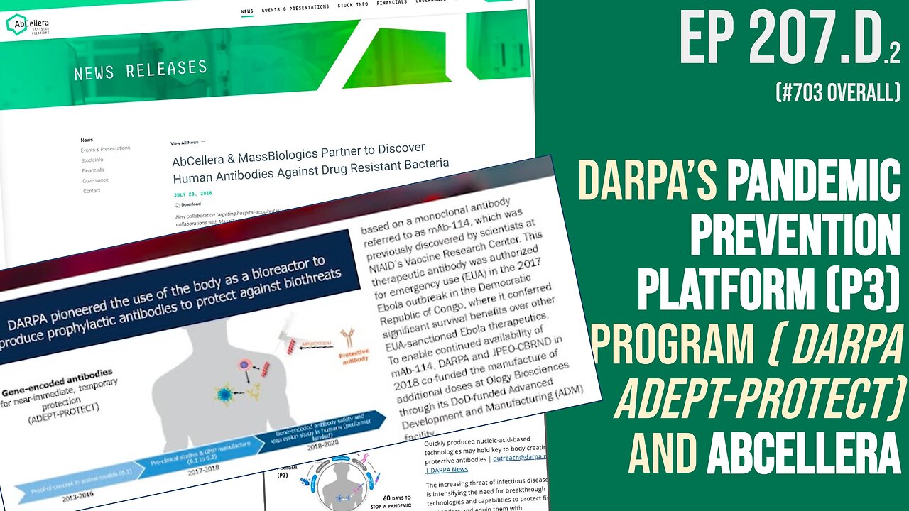 207.D.2: DARPA’s Pandemic Prevention Platform (P3) program (DARPA ADEPT ...