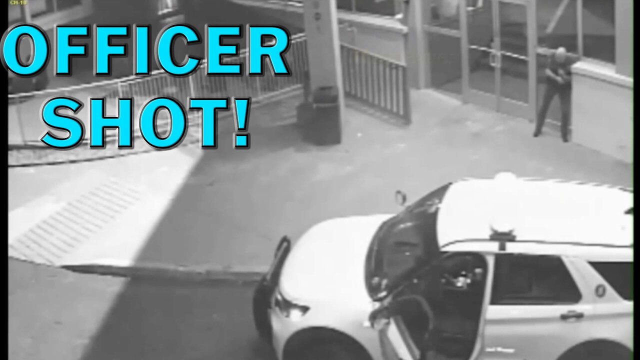 Armed Suspect Ambushes Officer Outside A Hotel On Video! LEO Round ...
