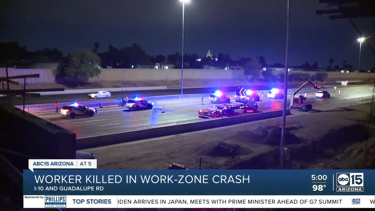 Road worker killed in crash involving semi-truck near I-10 and ...