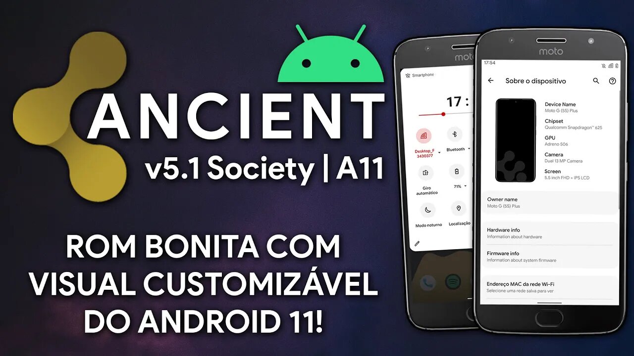 Ancient OS v5.1 Society Beta 2 | Android 11 | UMA DAS MAIS BONITAS DO ...