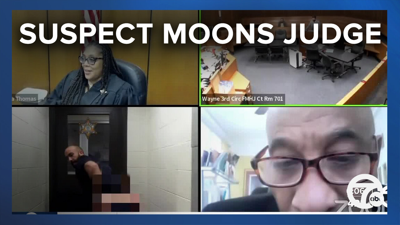 Suspect in antisemitic attack moons judge during court hearing