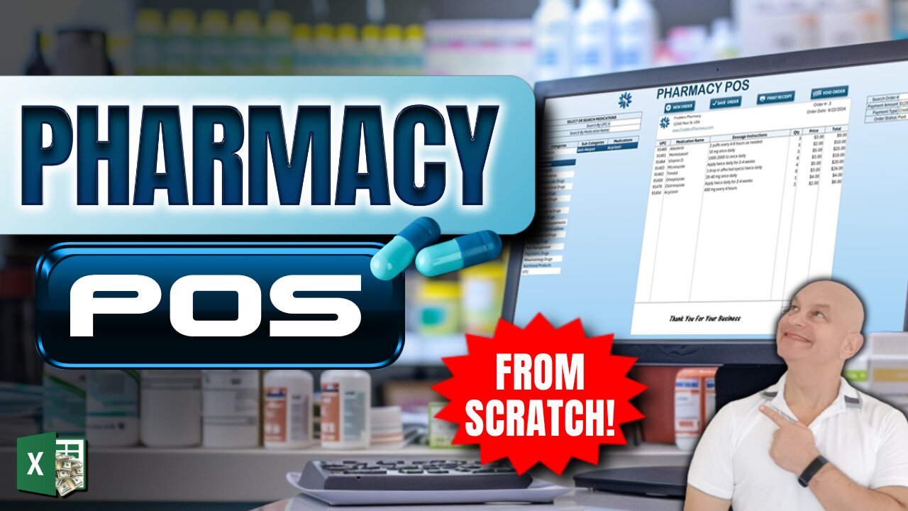 How To Build A Pharmacy Point Of Sale (POS) Application In Excel FROM ...