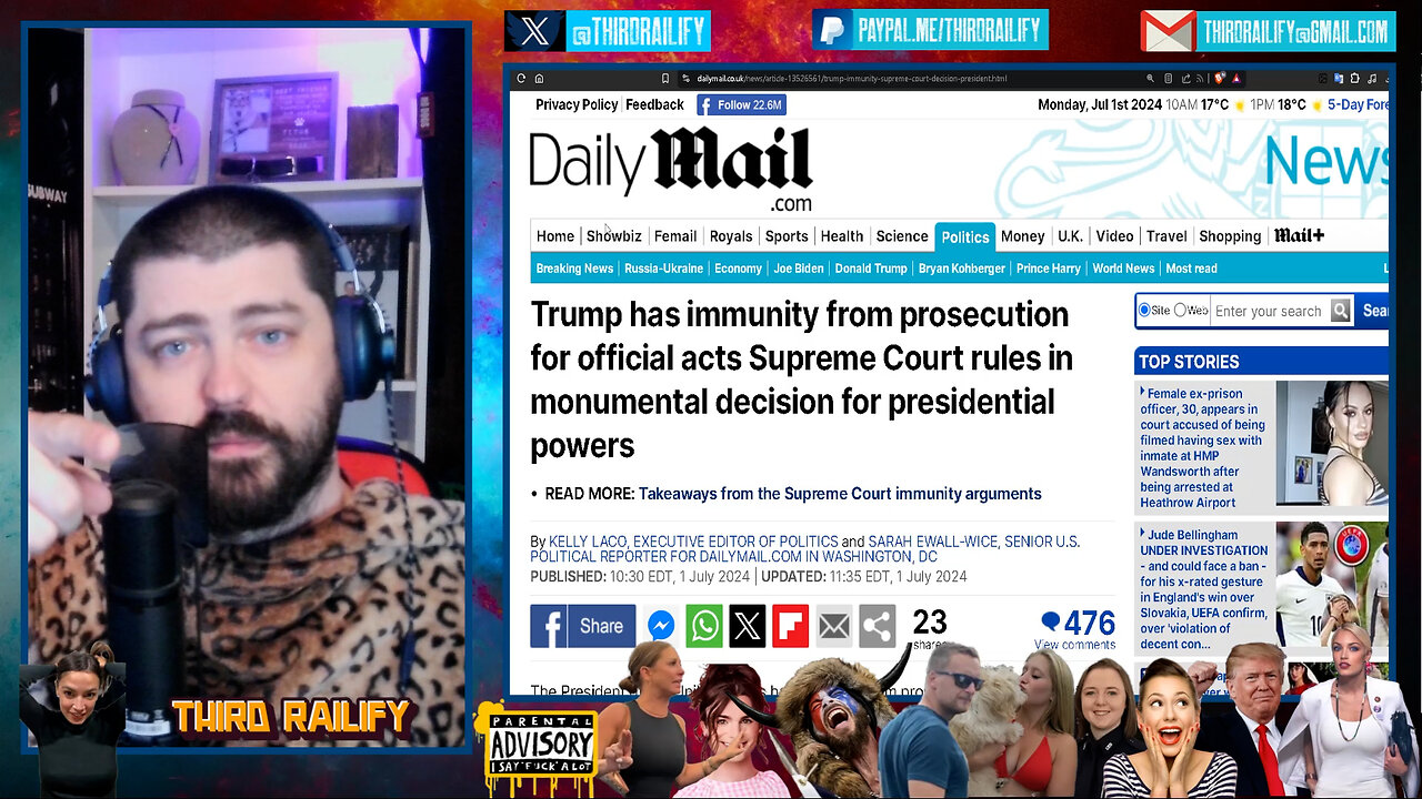 Trump has immunity from prosecution for official acts Supreme Court ...