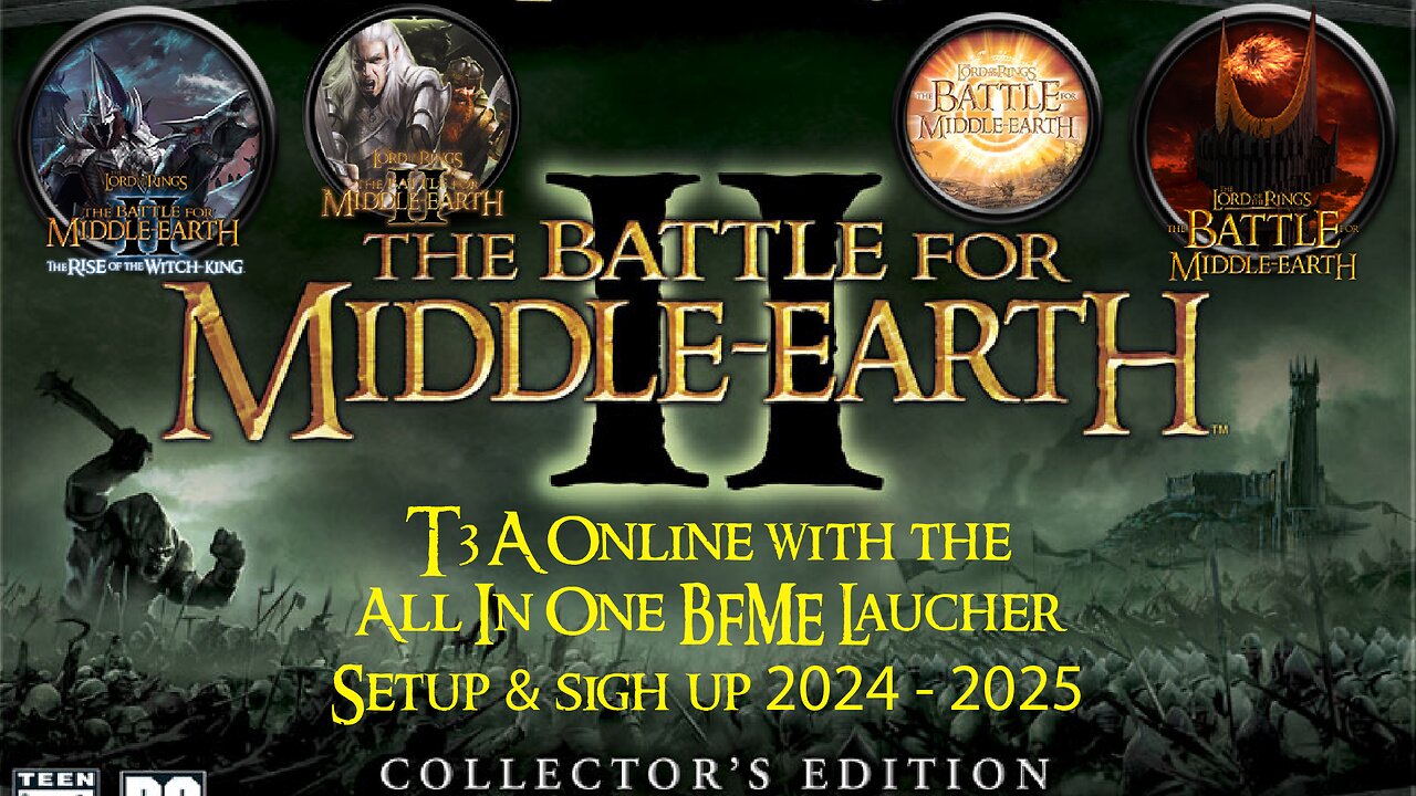 T3A Online Using the ALL IN ONE BFME LAUNCHER Setup & sigh up. Battle ...