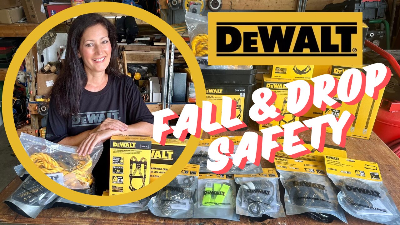 DeWALT FALL PROTECTION & DROP PREVENTION LINE, Unboxing and Complete ...
