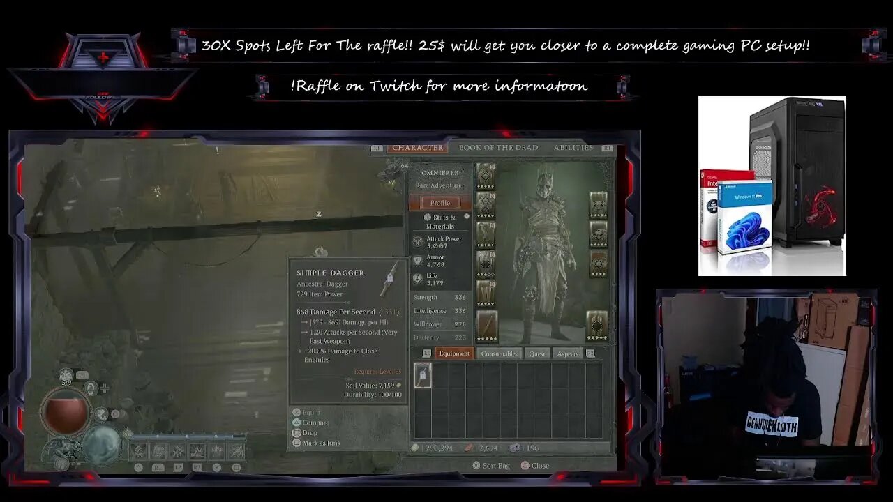 !Raffle ~ Necro Build (60+) Nightmare Dungeon Runs!!