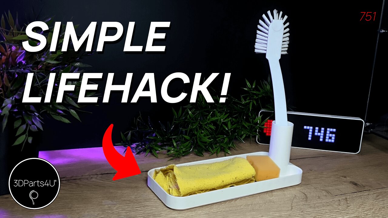 🍽 Simple KITCHEN Lifehack - 3D Print Rack - Kitchen 3D Prints - Kitchen Organizer