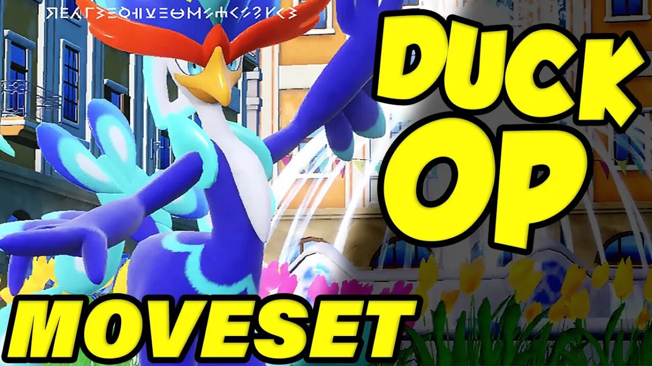 THE DUCK IS BROKEN! Pokemon Scarlet and Violet Quaquaval Moveset - How ...